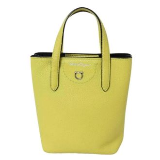 Ferragamo Sac port&eacute; &eacute;paule Pre-owned - Femme - Pre-owned - Jaune - Taille: ONE Size