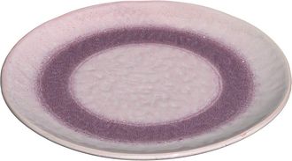 Leonardo Leonardo Matera Keramik-Teller 1 St&uuml;ck, sp&uuml;lmaschinengeeigneter Speise-Teller, Essteller mit Glasur 1 runder Steingut-Teller rosa &Oslash; 22,5 cm, 018570