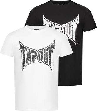 Tapout Amboyn T-Shirt, Noir/Blanc, XL Hommes