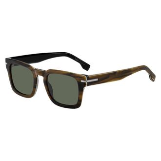 HUGO BOSS Gestreifte Sonnenbrille - - Accessories - Herren - Braun - 50 MM