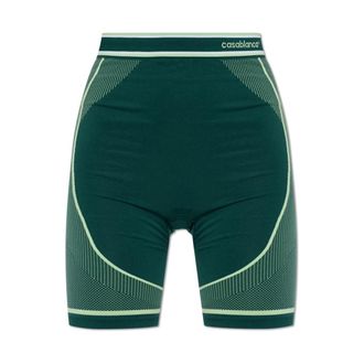 Casablanca Femme, Shorts, Vert, Taille: 42/44 FR Short Training Leggings