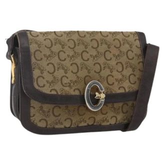 Celine Sac bandouli&egrave;re en toile vintage Pre-owned - Femme - Pre-owned - Brun - Taille: ONE Size
