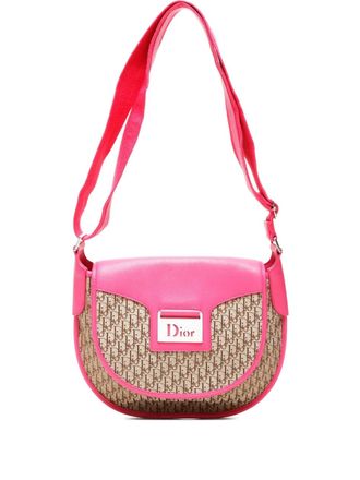 Dior 2005 Trotter Schultertasche - Rosa