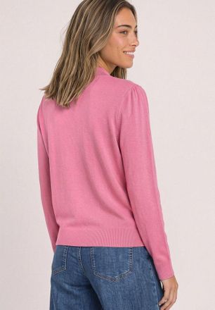 Street One Stehkragenpullover aus softem Materialmix