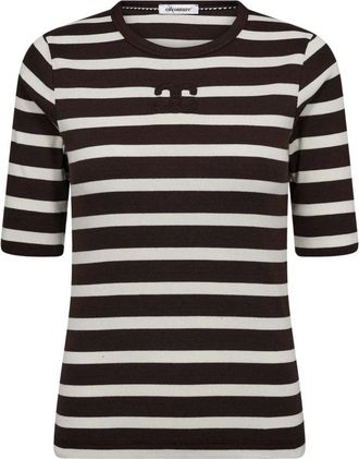 Co'Couture Femme, Pulls, Multicolore, Taille: 36 FR GrannyCC Rib Emb SS T-shirt