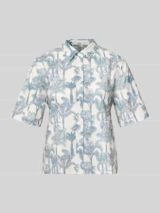 0039 Italy Regular Fit Bluse im Allover-Look Modell BEA