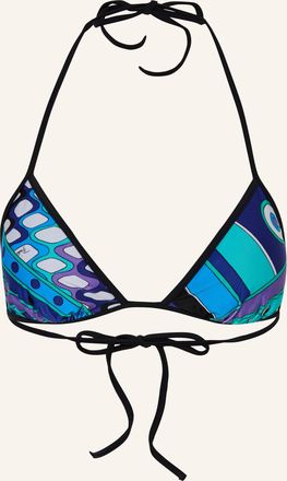 Pucci Triangel-Bikini-Top blau