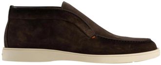 Santoni Loafer - Detroit Instappers Van Suede - Gr. UK_7_5 - in Braun - f&uuml;r Damen