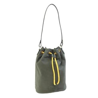 Miu Miu Sac seau Pre-owned - Femme - Pre-owned - Vert - Taille: ONE Size