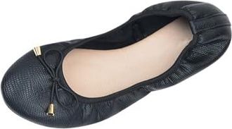 Generic Ballerines pliables pour femme - Légères à enfiler - Chaussures de mariage et de fête - Design confortable - Bout rond - Chaussures de voyage compacte