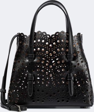 Alaia Ala&iuml;a Sac &agrave; main Mina 20 Vienne Wave en cuir