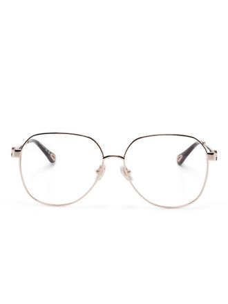 Chloé lunettes de vue à monture papillon - Or