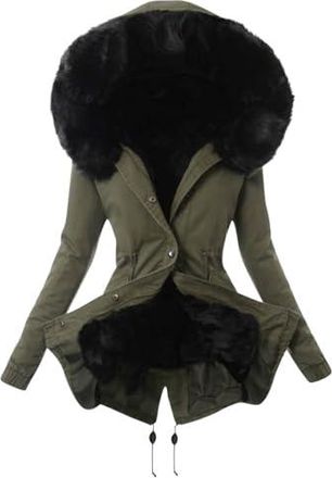 Generic Vestes dhiver pour femmes 2026 pour femmes, manteau dhiver &agrave; col &agrave; revers, veste &agrave; manches longues, veste &eacute;paisse, chaude &agrave; capuche, v&ecirc;tements dext&eacute;ri