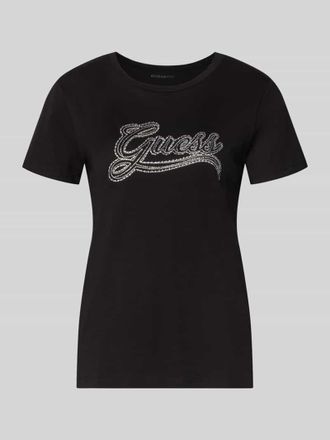 Guess Regular Fit T-Shirt aus reiner Baumwolle mit Logo-Motiv