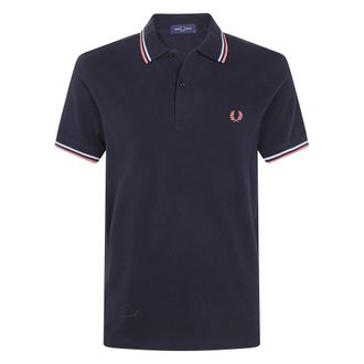 Fred Perry Tipped Shirt - - Tops - Herren - Schwarzk - M