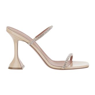 Amina Muaddi Damen, Schuhe, Grau, 38 EUGr&ouml;&szlig;e