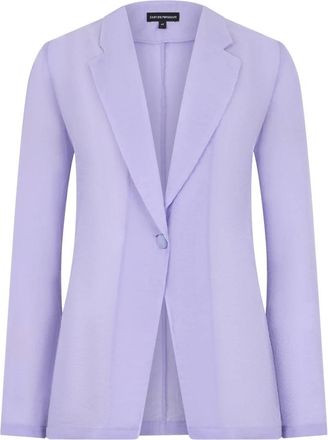 Emporio Armani Femme, Vestes, Violet, Taille: 40 FR Blazer Crois&eacute;