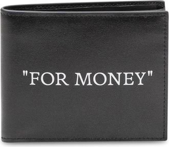 Off-white Homme, Accessoires, Noir, Taille: ONE Size For Money Portefeuille Bi-Fold