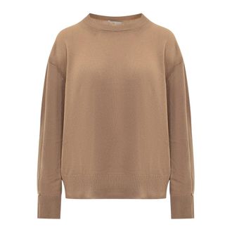 Stella McCartney Rundhals-Wollpullover - - Knitwear - Damen - Braun - M
