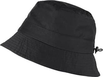 Toutacoo Bob Toutes Saisons, Chapeau dété, Soleil, Repliable dans sa Poche intégrée, Toucher Coton - (21-Noir/Soleil)