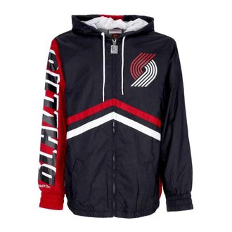 Mitchell & Ness Windbreaker Ski Jacke mit NBA Logo - - Sport - Herren - Schwarzk - M