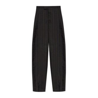Ferragamo Gestreifte Hose - - Trousers - Herren - Braun - M