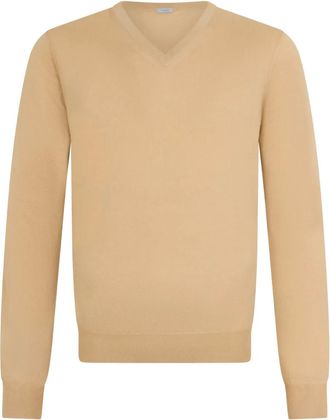 Malo Pullover mit V-Ausschnitt - Nude