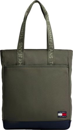 Tommy Jeans Essential Daily Tragetasche mit Rei&szlig;verschluss, Zinngr&uuml;n, One Size