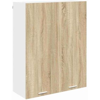 vidaXL vidaXL Armoire suspendue avec stockage Ch&ecirc;ne Sonoma 80 x 31 x 100 cm
