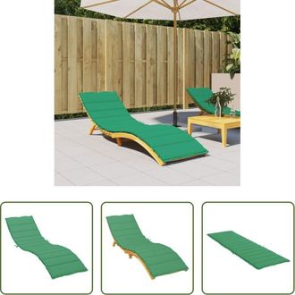 vidaXL vidaXL Liegenauflage - Sonnenliegen-Auflage Gr&uuml;n 200x60x3 cm Oxford-Gewebe