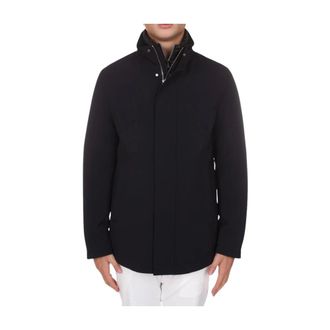 Montecore Homme, Vestes, Bleu, Taille: XL Trench imbottito in piuma