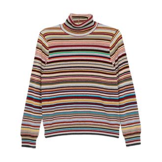 Paul Smith Pull &agrave; col roul&eacute; Signature Stripe - Femme - Pulls - Multicolore - Taille: 40 FR