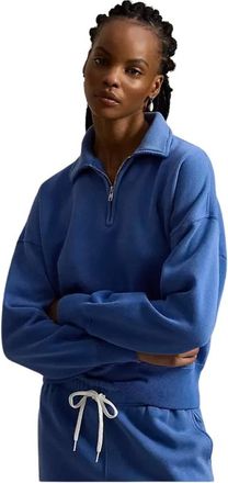 Polo Ralph Lauren Femme, Sweatshirts et sweats &agrave; capuche, Bleu, Taille: 36 FR Zip-throughs