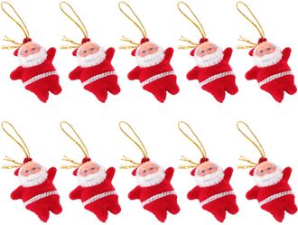 Valiclud 20st&uuml;cke H&auml;ngende Christbaumschmuck Set Rot Mini-weihnachtsmann-anh&auml;nger Als Weihnachtsbaumschmuck Christbaumschmuck