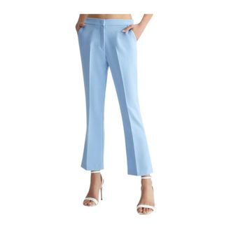 Liu Jo Femme, Pantalons, Bleu, Taille: 34 FR Pantalon Large Court
