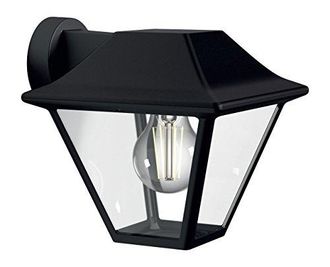 Philips myGarden Wandaussenleuchte Alpenglow, Schwarz, Kunststoff Diffusor, Gartenleuchte