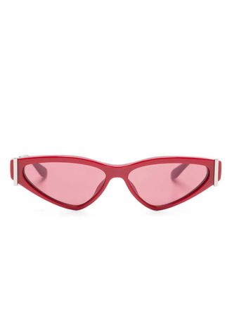 Alexander McQueen Eyewear lunettes de soleil à monture papillon - Rouge