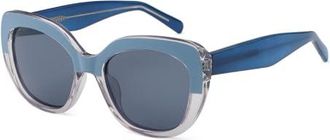 Generic Lunettes De Soleil Polaris&eacute;es &Agrave; Grande Monture For Hommes Et Femmes, D&eacute;coration De F&ecirc;te En Plein Air, Vacances Plage(Blue)