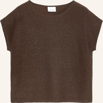 Comma Comma Strickshirt braun
