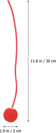 Cabilock Kabelloser Fitness Springseil Ersatzball 5cm Rot aus Langlebigem EVA f&uuml;r Workout Training Zubeh&ouml;r