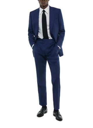 Fursac Costume ajust&eacute; en toile &agrave; rayures - Taille 44 - Homme