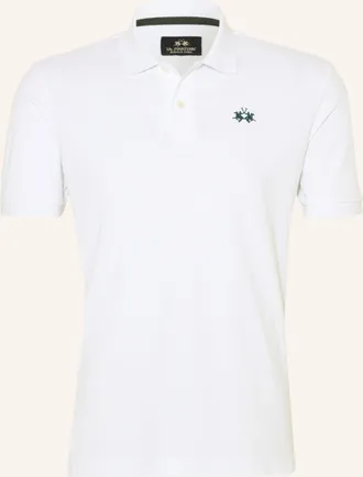 La Martina La Martina Piqu&eacute;-Poloshirt Regular Fit weiss