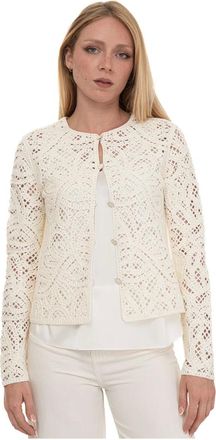 Emporio Armani Femme, Vestes, Blanc, Taille: 42 FR Blazer