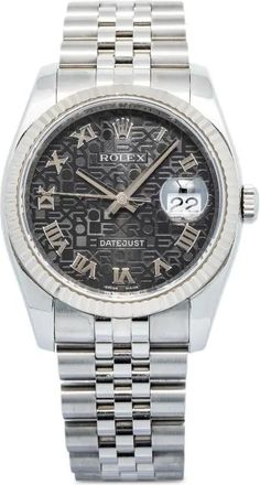 Rolex montre Datejust 36 mm - Noir