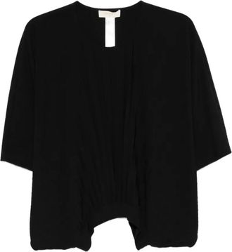 Twinset Femme, Blouses et Chemises, Noir, Taille: 38 FR Blusa girocollo Maniche a tre quarti Orlo asimmetrico