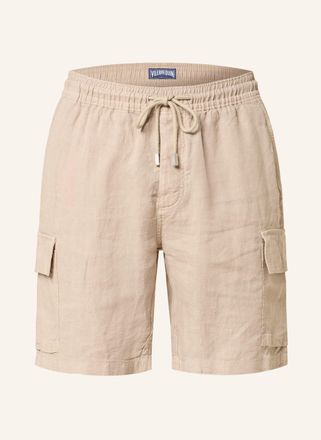Vilebrequin Cargoshorts Thalassa Aus Leinen beige