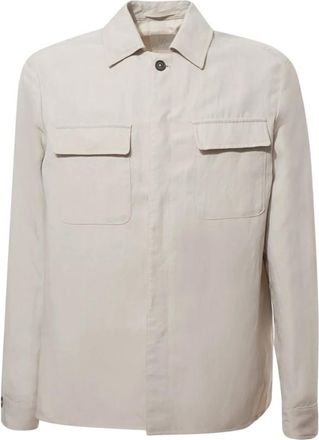 Eleventy Homme, Chemises, Beige, Taille: M Veste chemise