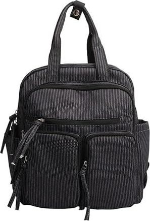 Generic Sac &agrave; dos tendance en nylon pour femme - Grande capacit&eacute; - Poign&eacute;e souple - Couleur unie - Multi-poches - Sac &agrave; dos pour ordinateur portable - Sac &agrave; d