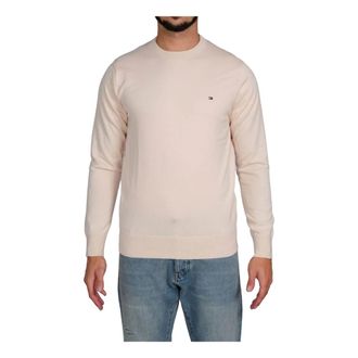 Tommy Hilfiger Rundhals-Strickware - - Knitwear - Herren - Wei&szlig; - 3XL