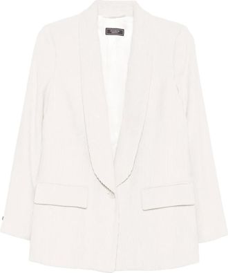 PESERICO blazer en velours côtelé - Blanc
